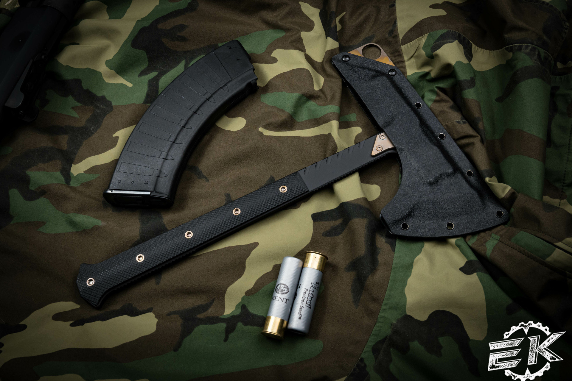 Blackside Customs Rykochet Tomahawk G10 Handle 15" Titanium Bronze ...