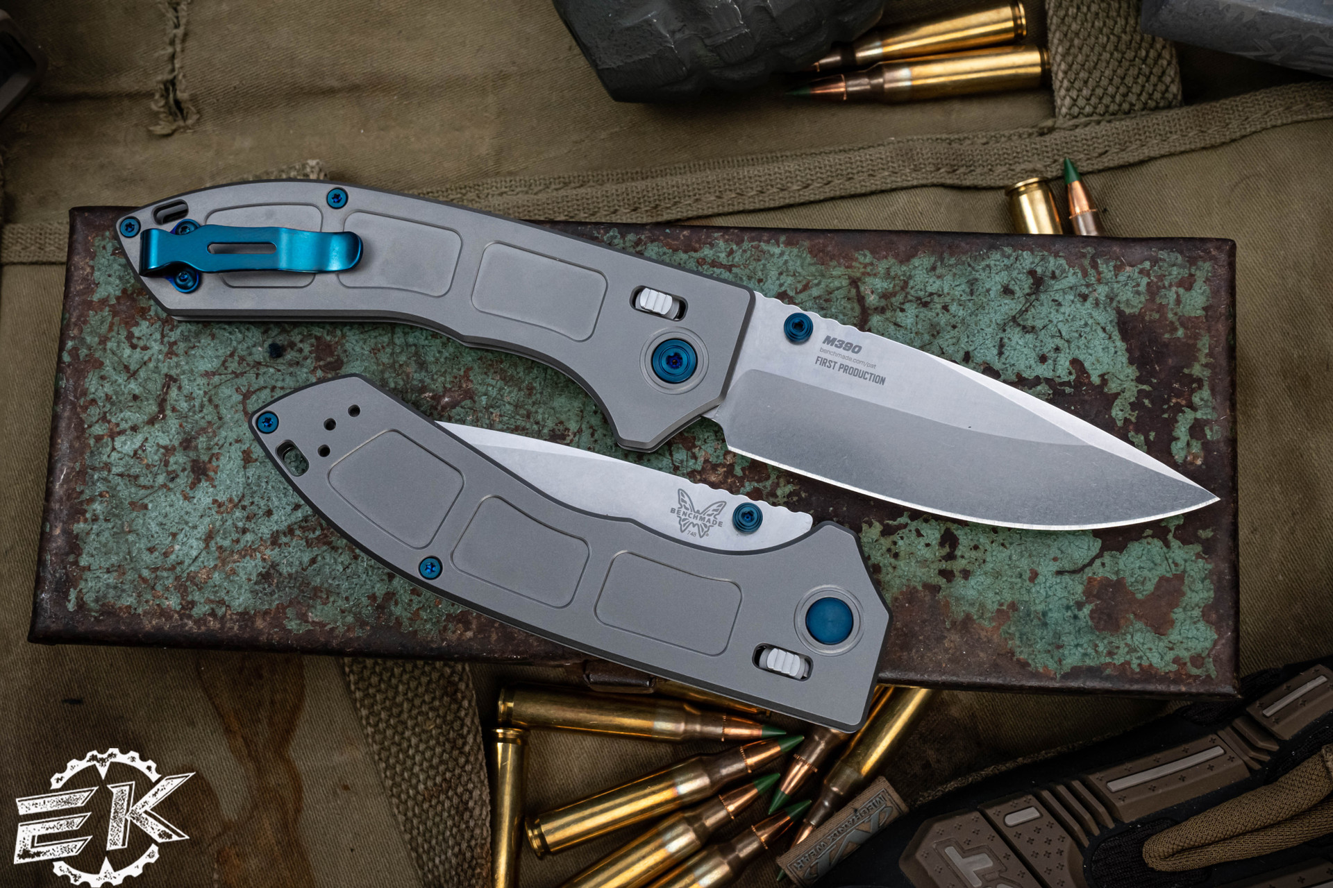 Benchmade 748 Narrows AXIS Lock Folding Knife Titanium 3.4" Drop Point ...