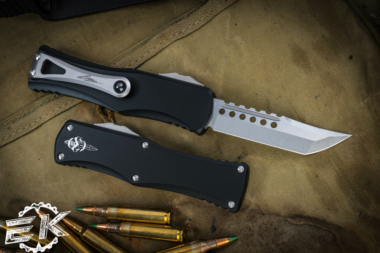 Microtech Hera Hellhound Otf Automatic Knife 3 Stonewash 919 10s