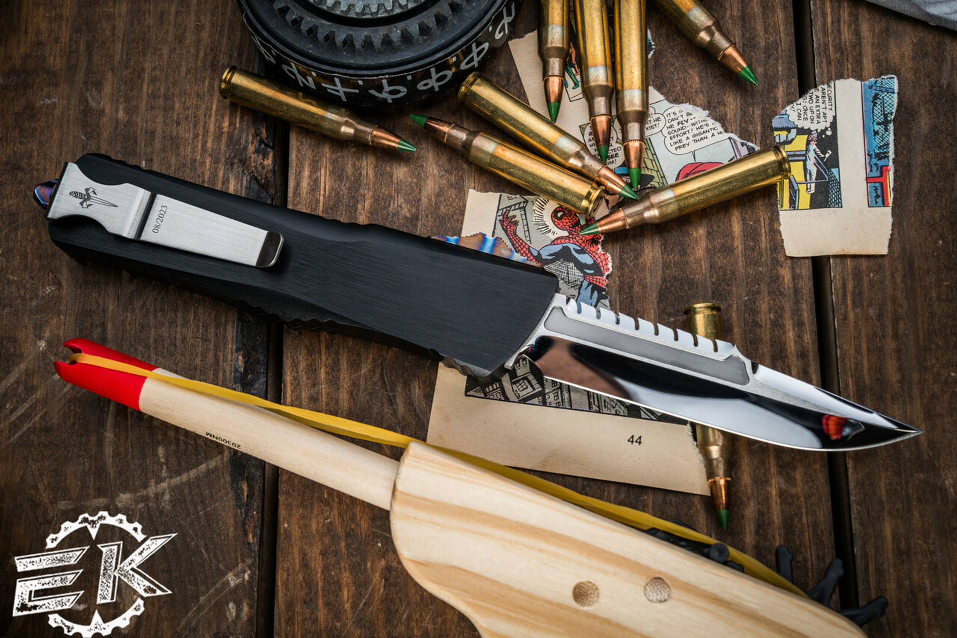 Marfione Custom Combat Troodon Interceptor Hefted Aluminum Flamed