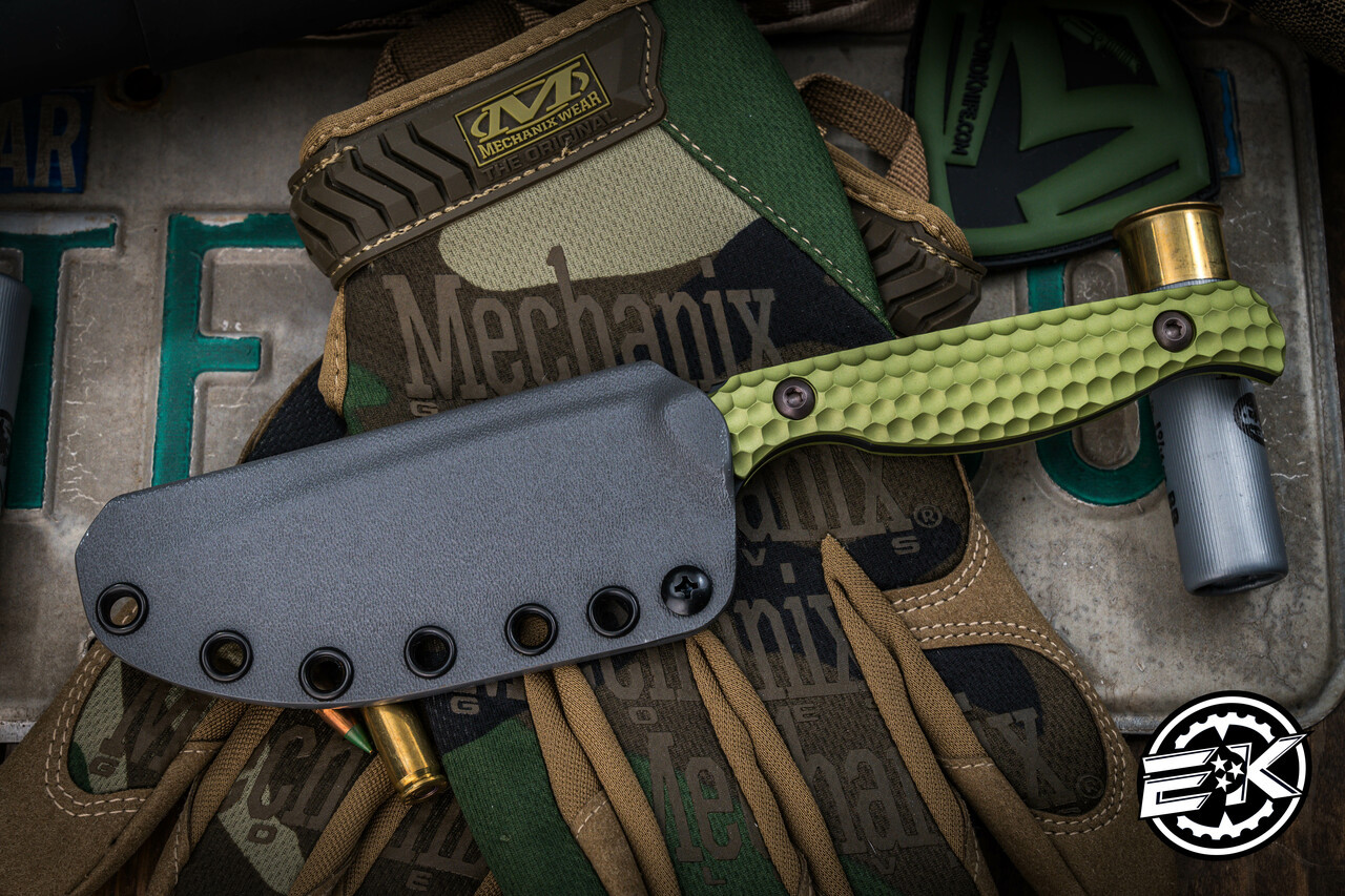 Toor Knives Mutiny Sea Green Fixed Blade Knife 4" Drop Point