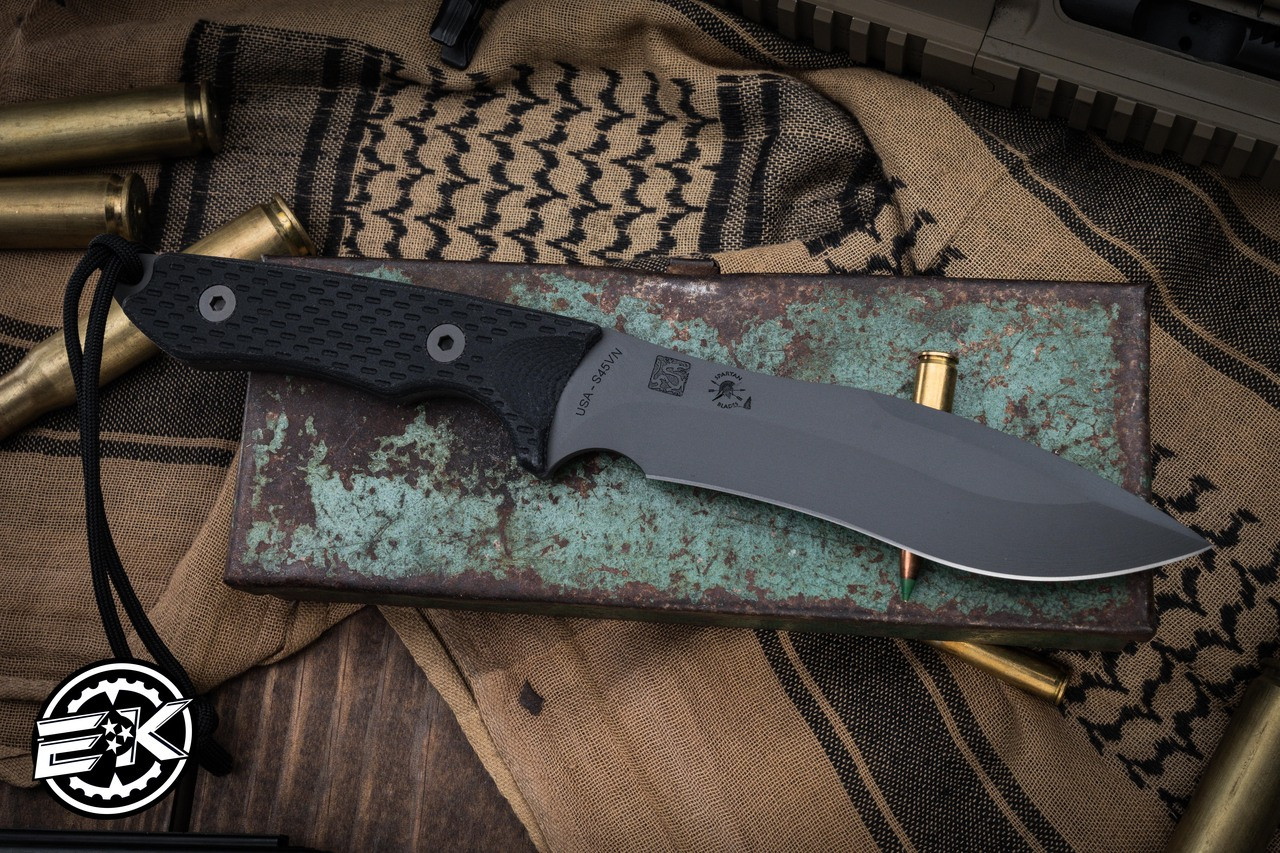 Spartan Blades Ronin Shinto Fixed Blade Knife Black Micarta 5.6" DLC ...