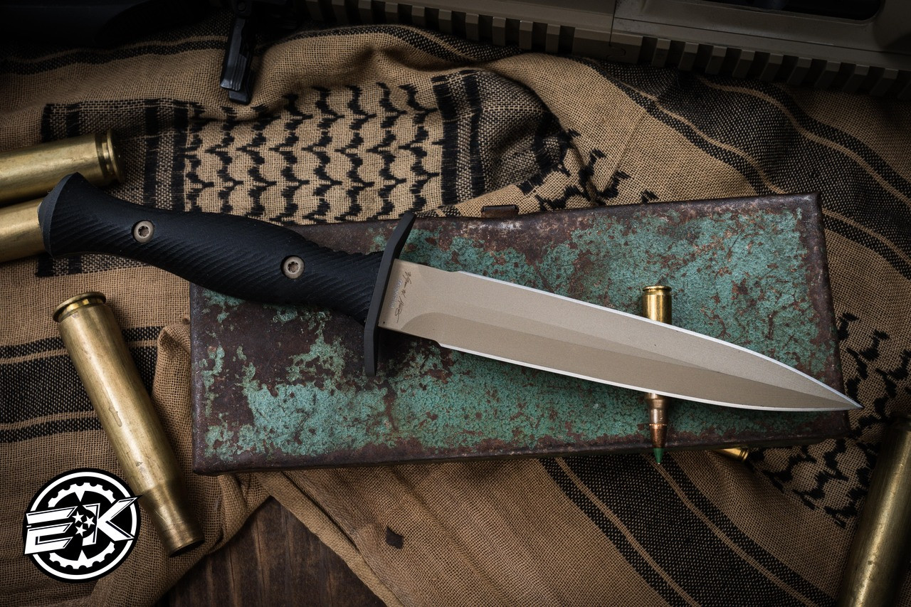 Spartan Blades Harsey Dagger Fixed Blade Knife Black Micarta 6 ...