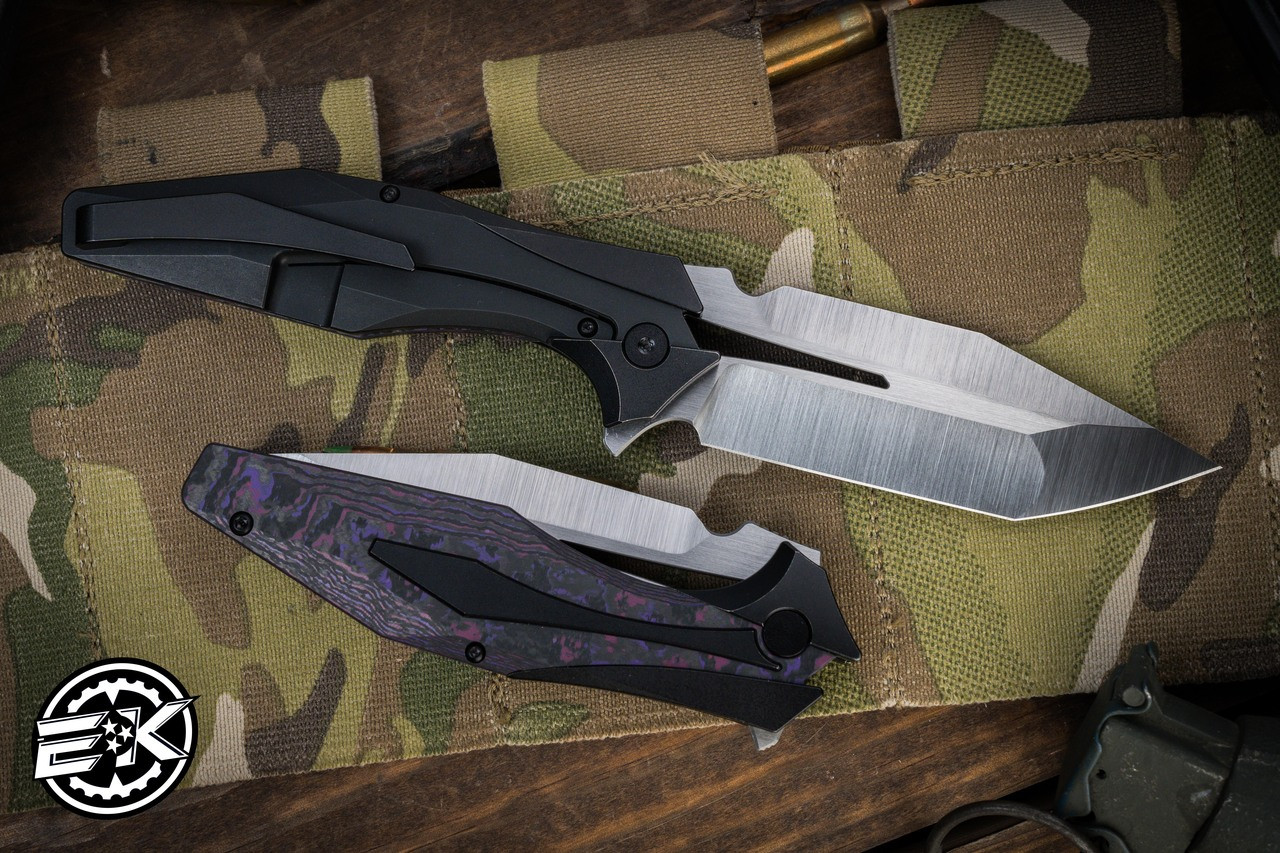 Arcane Design/Isham Bladeworks "The Plexus" Folding Knife Purple Haze ...