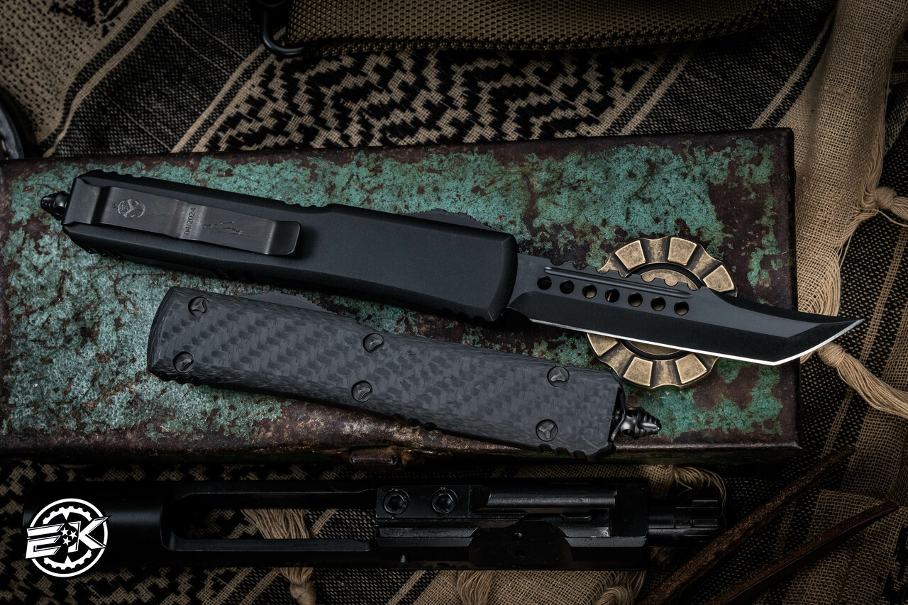 Microtech Ultratech Hellhound OTF Automatic Knife Carbon Fiber DLC ...