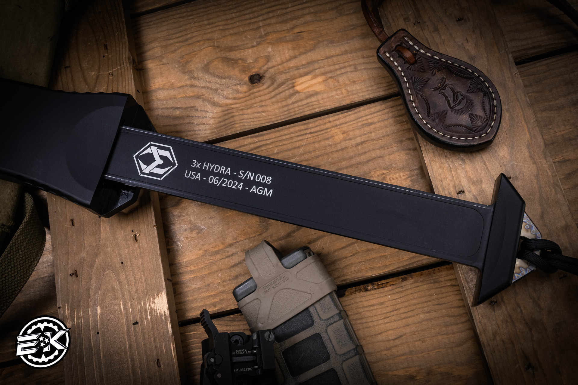Heretic Knives GIANT Hydra 3X OTF Aluminum Chassis Titanium Accents 11 ...