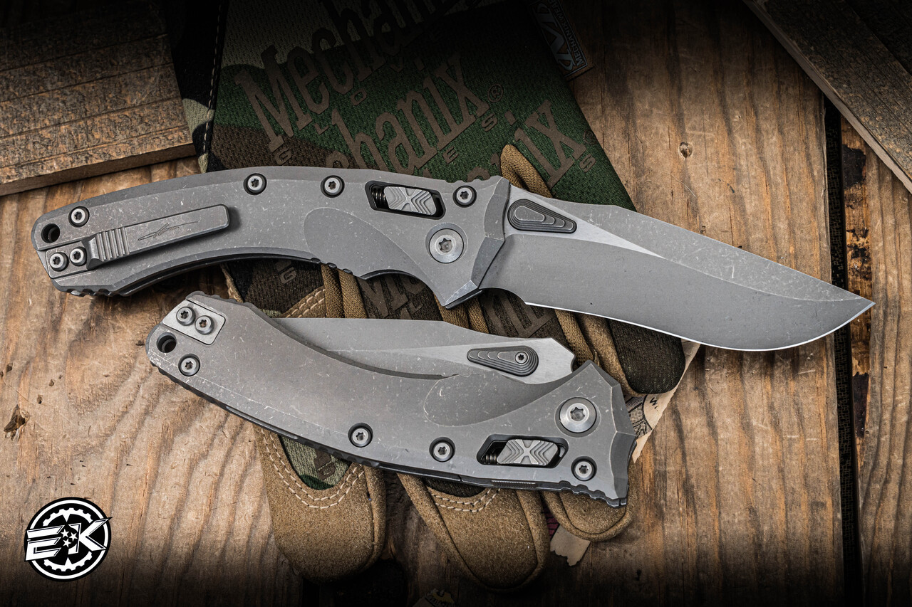 Microtech Marfione Select Amphibian Ram-LOK Folding Knife Slab Side ...