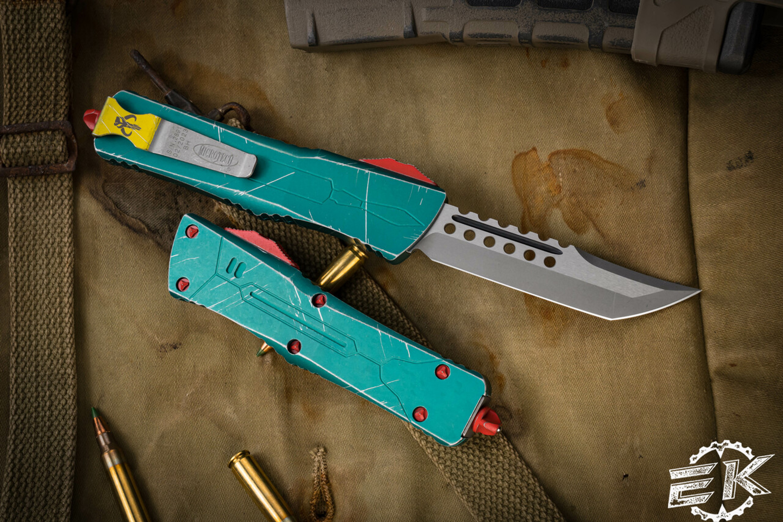 Microtech Combat Troodon Bounty Hunter Otf 38 Hellhound Tanto