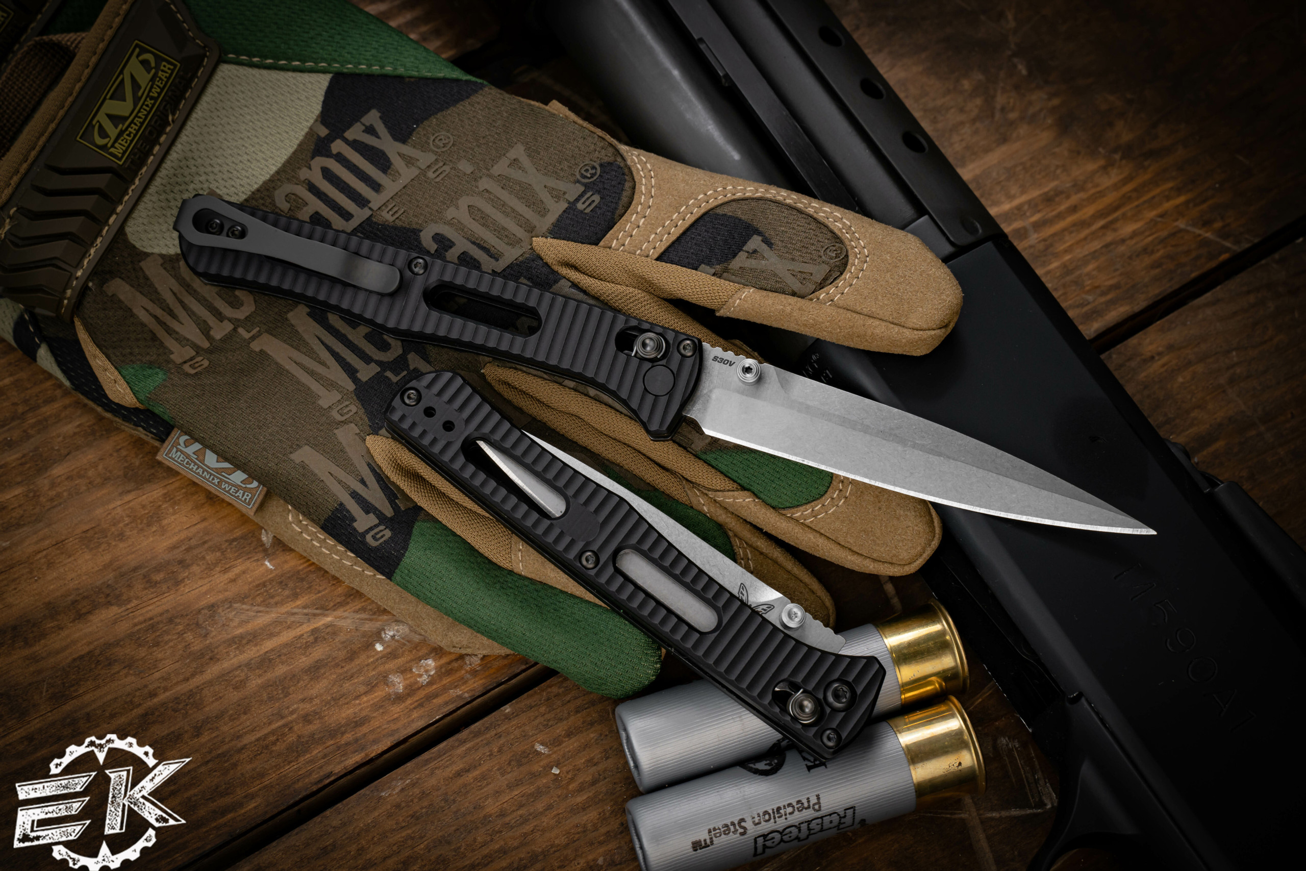 Benchmade Fact AXIS Lock Folding Knife Black 3.95" Satin Spear Point 417