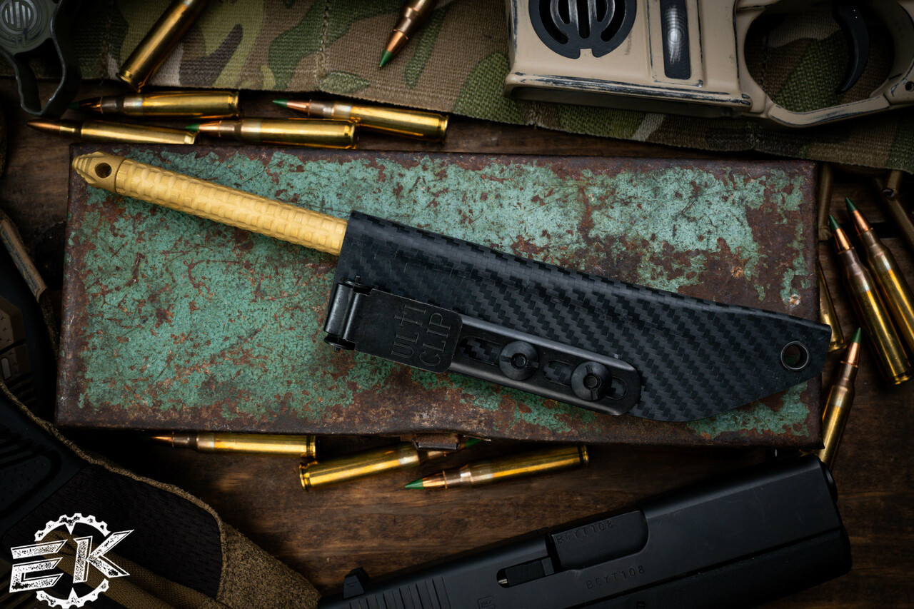 Microtech Knives Tac-P Gold Tactical Spike Penetrator Kubaton Tool 112 ...