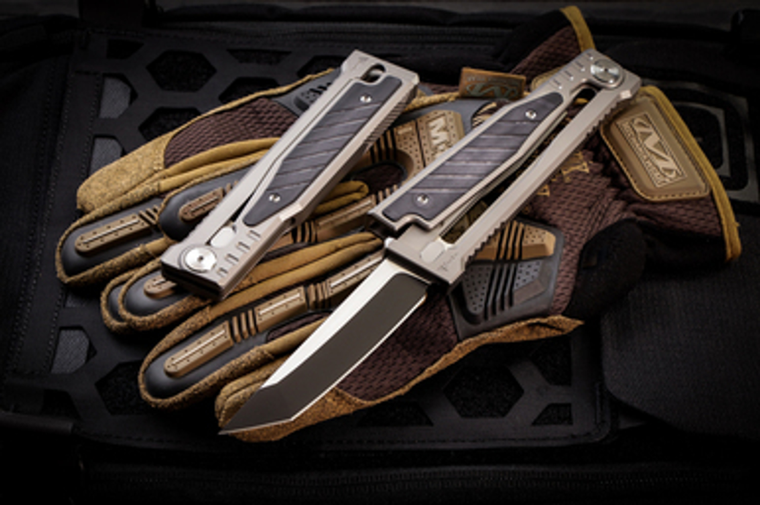 Reate Exo Gravity Knife Titaniumblack G10 375 Two Tone Pvd Tanto