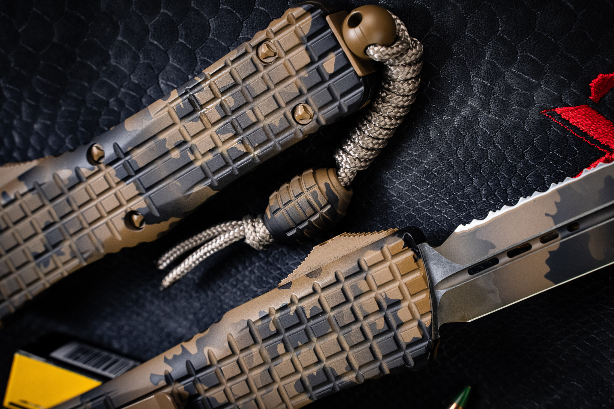 Microtech Combat Troodon Delta Frag Coyote Camo 3.8" Coyote Camo Dagger ...