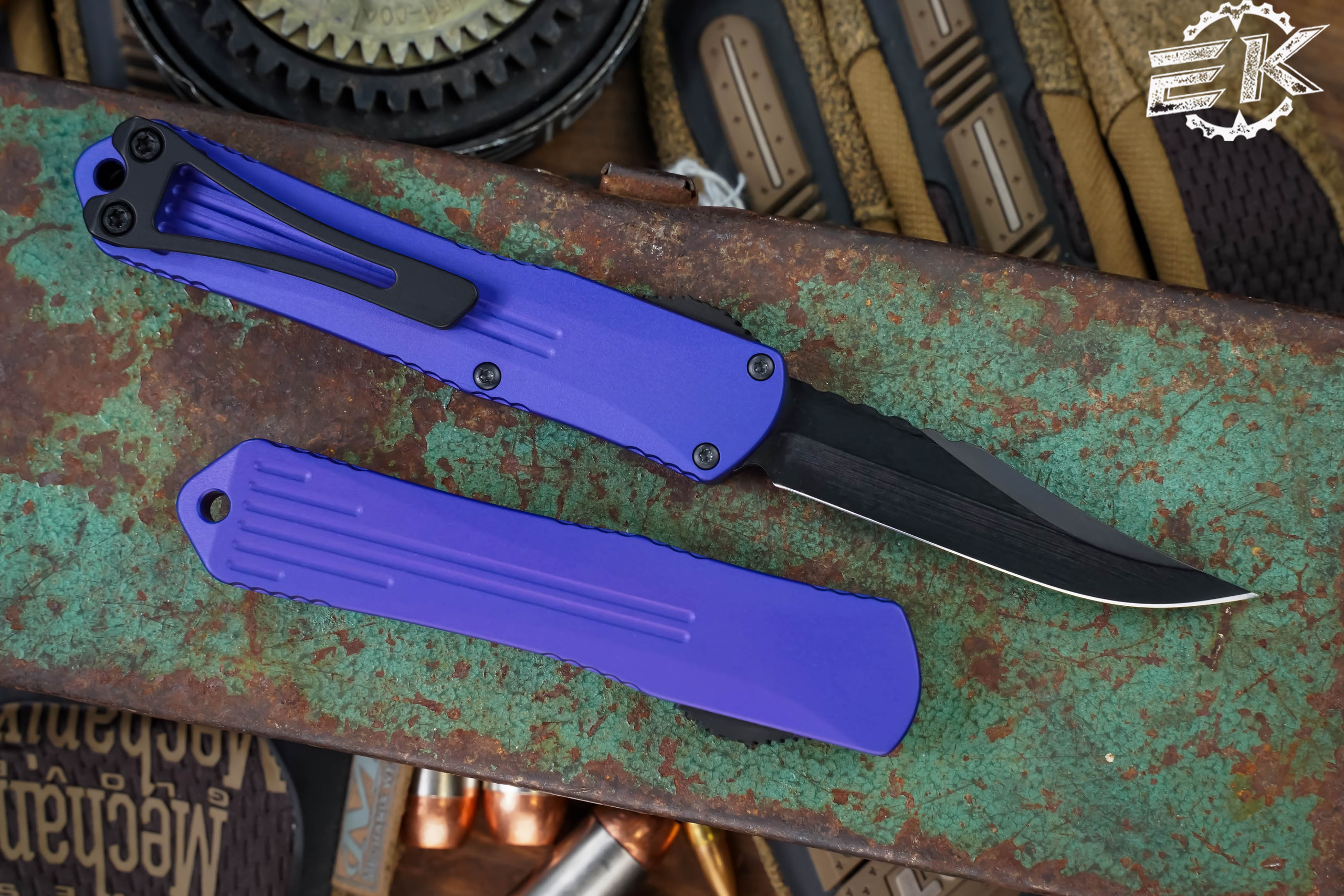 Heretic Knives Manticore S OTF Automatic Knife 2.6" Bowie DLC H022B-6A-PU