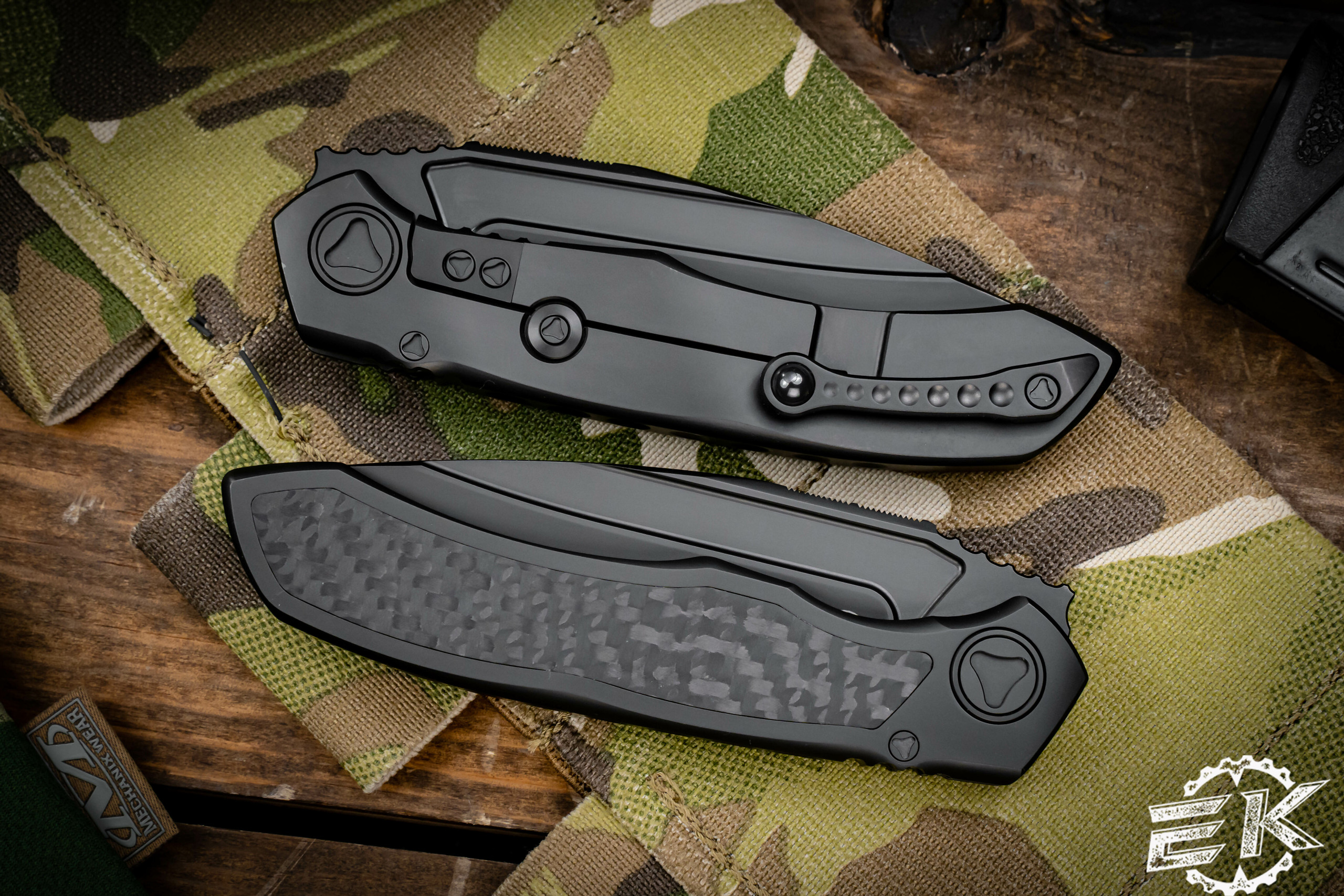 Sale Microtech Anax Integral Folding Knife Dlc Titaniumcarbon Fiber 3