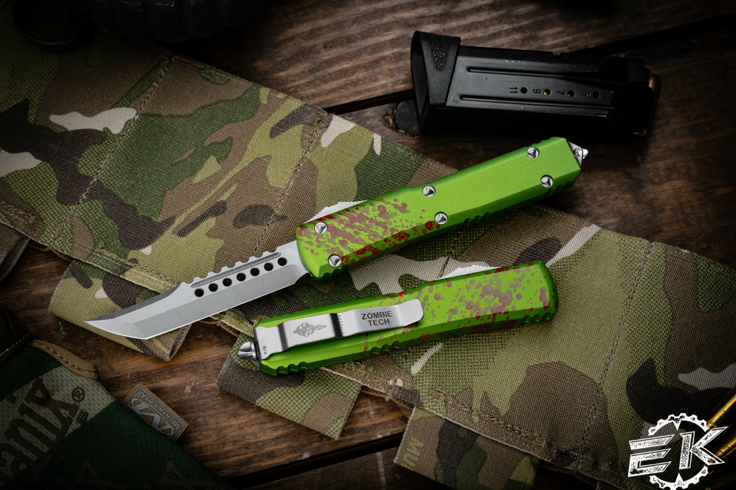Microtech Ultratech Zombie-Tech Set Warhound/Hellhound OTF 3.4 ...