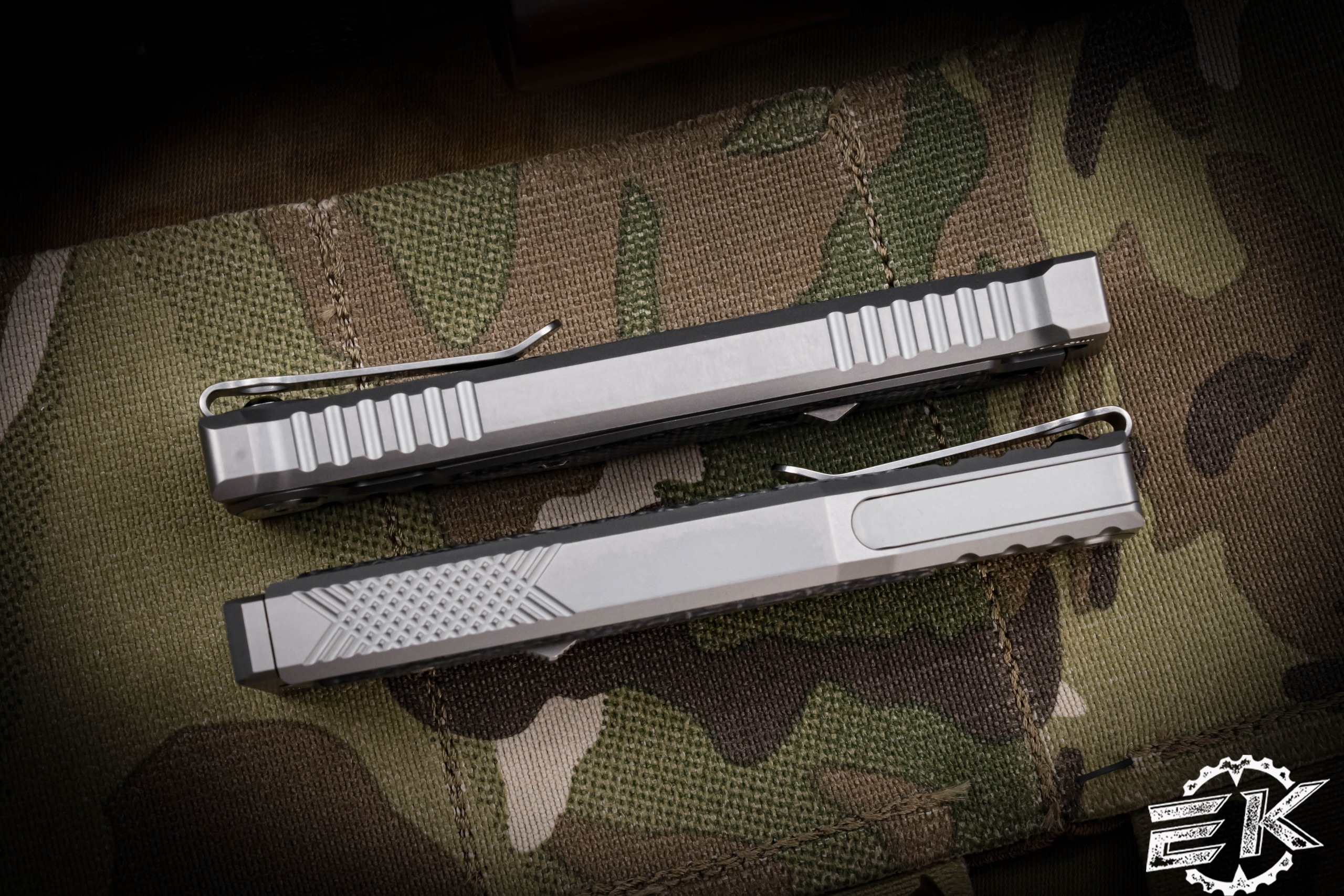 Reate EXO-M OTF Gravity Knife Titanium/Black Micarta 2.95" Drop Point SW