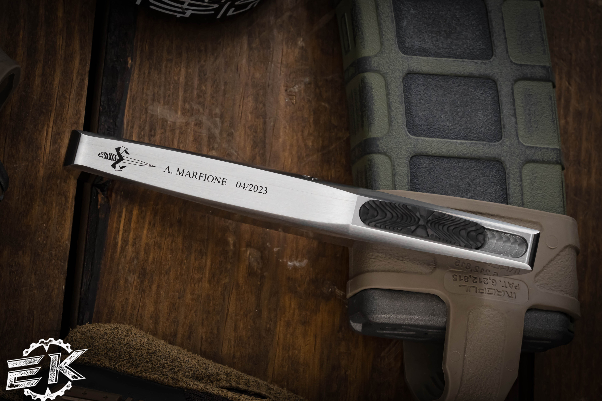 Marfione Custom Combat Troodon Otf Stainless Steel 38 Mirror Polish