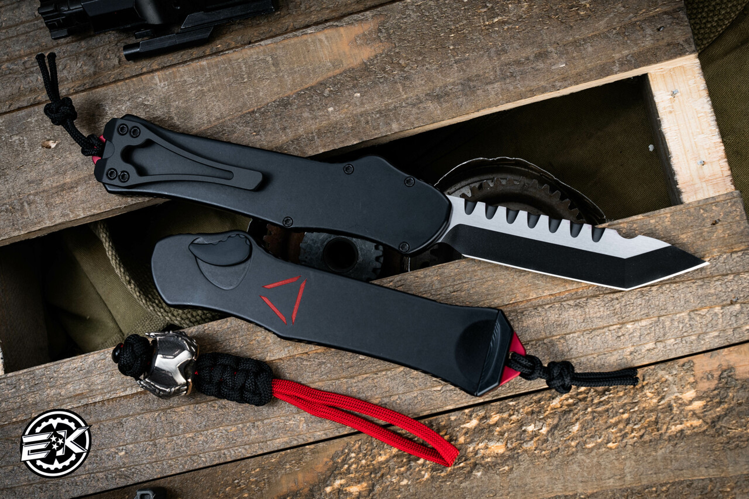 Heretic Knives Hydra Predator Automatic Otf Knife 36 Tanto Two Tone