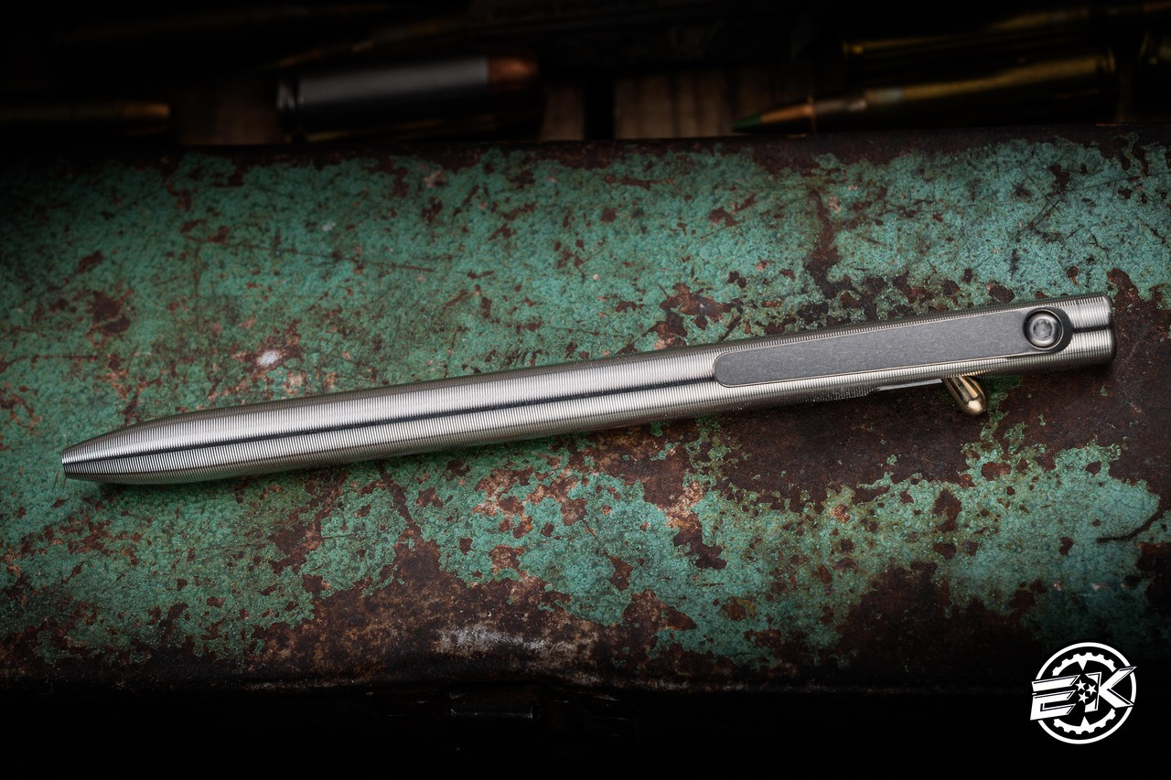 Tactile Turn Switch Activated Pen Titanium 5.34"