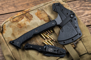 RMJ Tactical/Tracker Dan Graymatter/Bloodshark Set Black Micarta