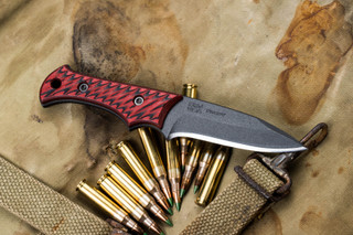 RMJ Tactical/Tracker Dan Graymatter/Bloodshark Set Red Micarta