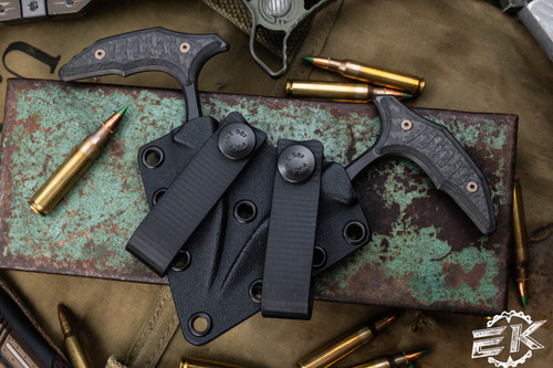 Microtech Bastinelli "Double Bee" Push Dagger Knives Carbon Fiber 2.5 ...