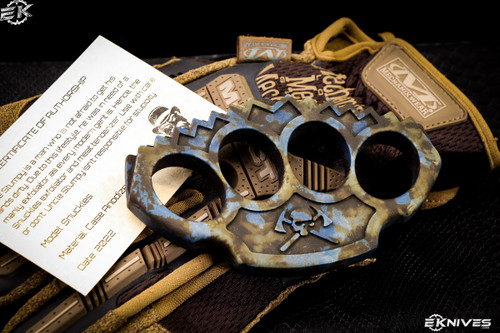 RMJ Tactical "Snuckles" Case Anodized Aluminum Paperweight