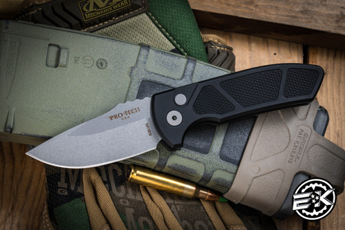 Protech Sbr Short Bladed Rockeye Automatic Knife Textured Black 25