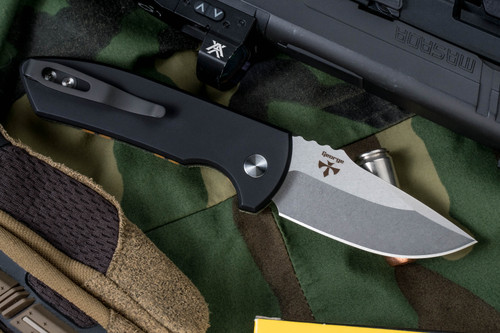 Protech Sbr Short Bladed Rockeye Automatic Knife Chevron Micarta 25