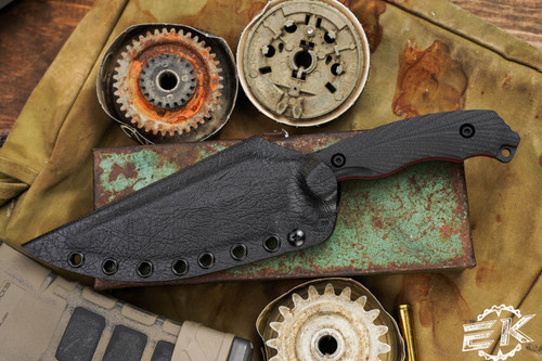 Toor Knives Raven Fixed Blade Knife Black G10 5.5" CPM 3V Shadow Black