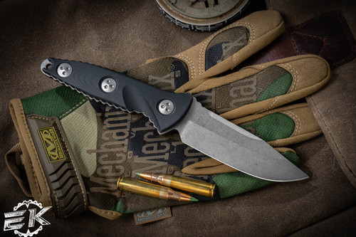 Microtech Socom Alpha Mini Fixed Blade Knife Black G10 3.75" Drop Point ...
