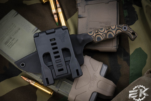 Stroup Knives MINI MOD 1 Fixed Blade Knife Camo G10 3" Acid Wash Drop Point