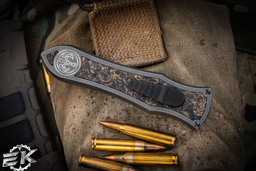 Hawk Knives Deadlock Model C Titanium/Fat Carbon Inlay 3.5" DLC Dagger