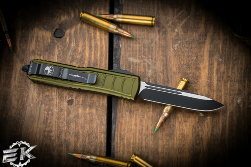 Microtech Utx 85 Ii Stepside Od Green Otf Knife 3 Black Drop Point
