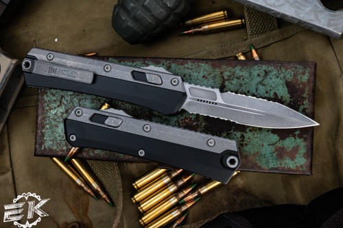 Microtech Glykon OTF Automatic Knife Aluminum/Titanium 3.75" Bayonet ...