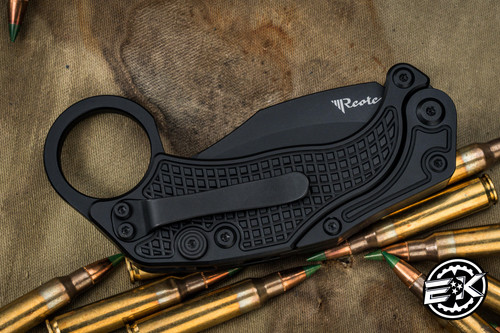 Reate Exo K Karambit Button Lock Knife Black Aluminum 3 Pvd Trainer