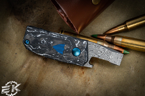 Benchmade Oeser "Tengu" Knife/Tool Combo Marble Carbon Fiber Flipper ...