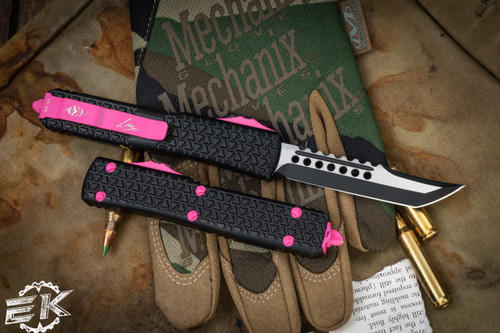 Microtech Pink Ultratech Tri Grip OTF Automatic Knife 3.4" M390 ...