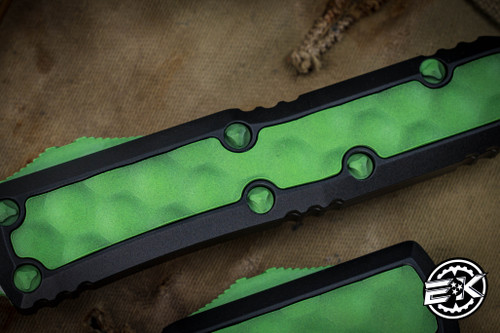 Microtech Daytona Matte Green Mamba Bubble Inlay Otf Automatic Knife 3