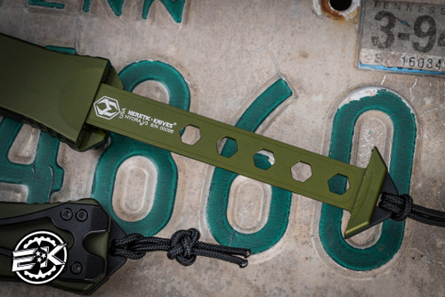 Heretic Knives Hydra V3 Otf Auto Knife Green Aluminum 36 Dlc Recurve