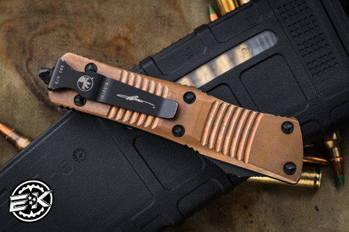 Microtech Troodon Copper Top OTF Signature D/E 3" Black Dagger 138 ...