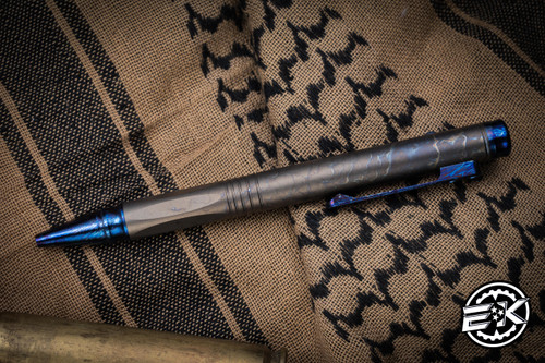 Spartan Blades Grafi Pen Timascus Titanium 5.25" Overall -SP2TD