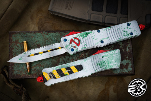 Microtech Combat Troodon "Ghost Busters" OTF Knife 3.8" White Dagger ...