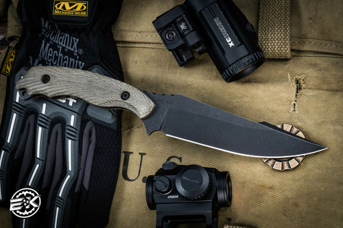 Toor Knives Limited Edition Raven Micarta Fixed Blade Knife 5.5" Black ...
