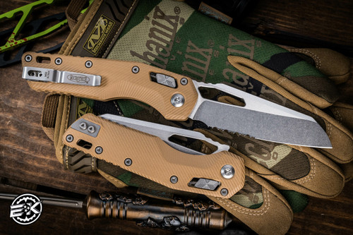 Microtech Standard Issue Msi Ram Lok Manual Folder Fluted Tan G10 3