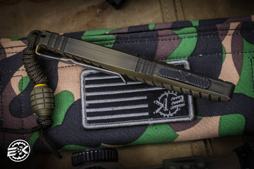 Microtech Combat Troodon Frag Off Grenade Green OTF Knife 3.8" Dagger ...