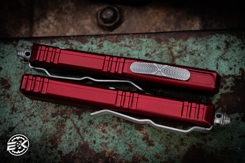 Microtech Utx 85 Otf Automatic Knife Merlot Red 31 Drop Point