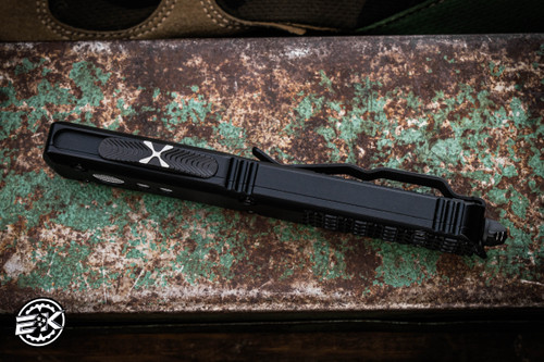 PREOWNED-Microtech "Jedi Knight" Ultratech OTF Knife 3.4" Blue Dagger ...