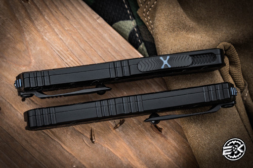 Microtech Hera II Mini OTF Claw Burst Engraved 3" Dagger Blue ...