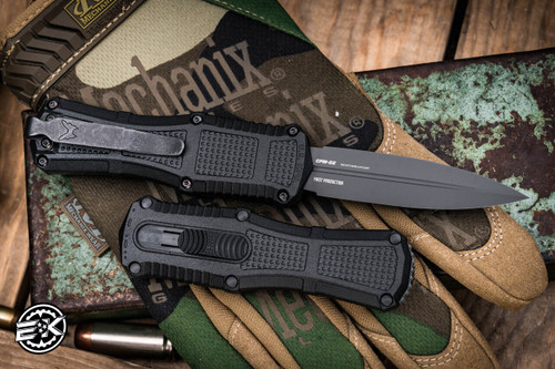 Benchmade Mini Claymore OTF Auto Knife Black Grivory 3.2" Gray 3375GY